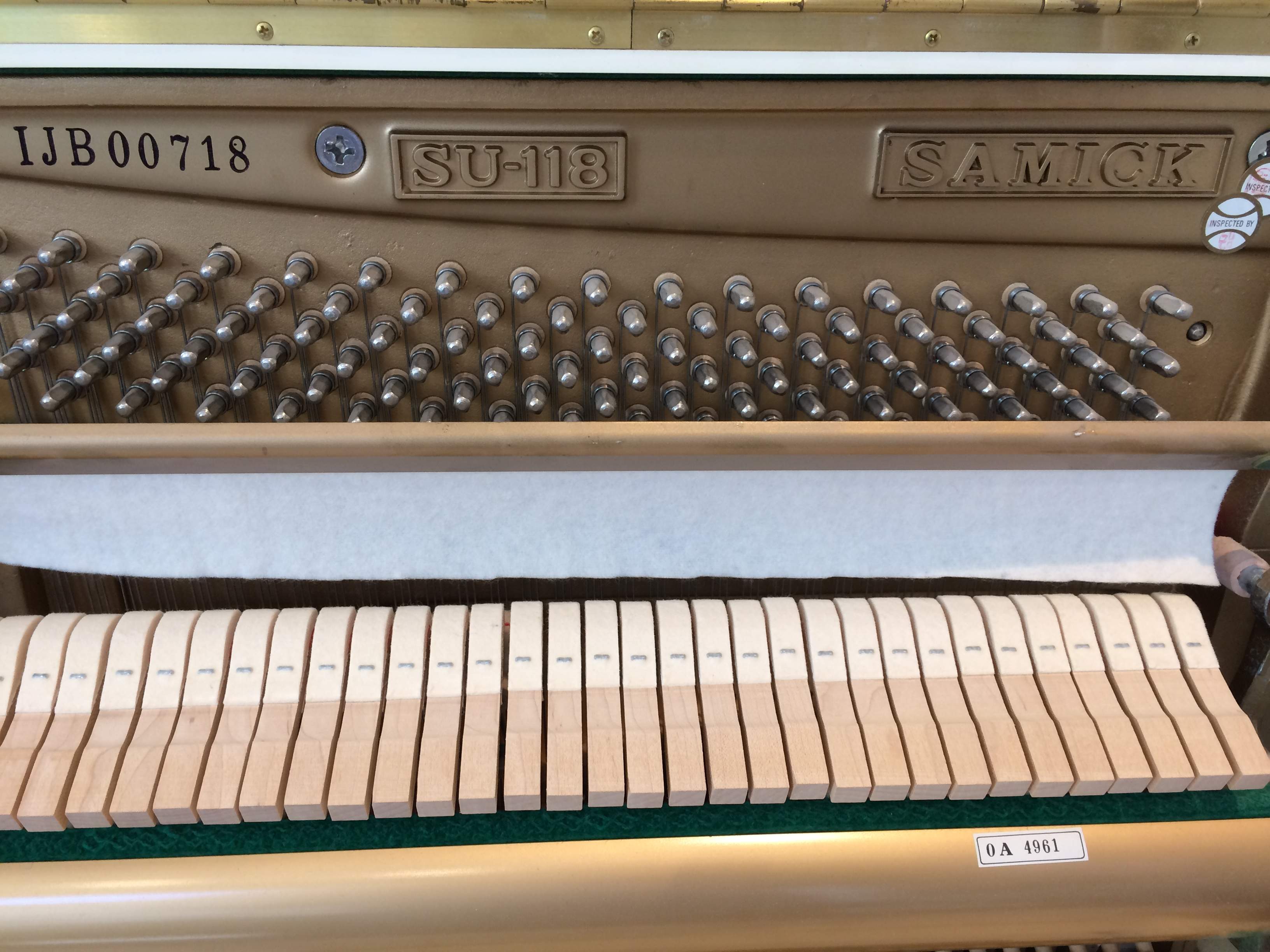 Piano d'occasion Samick SU-118 | Bietry Musique